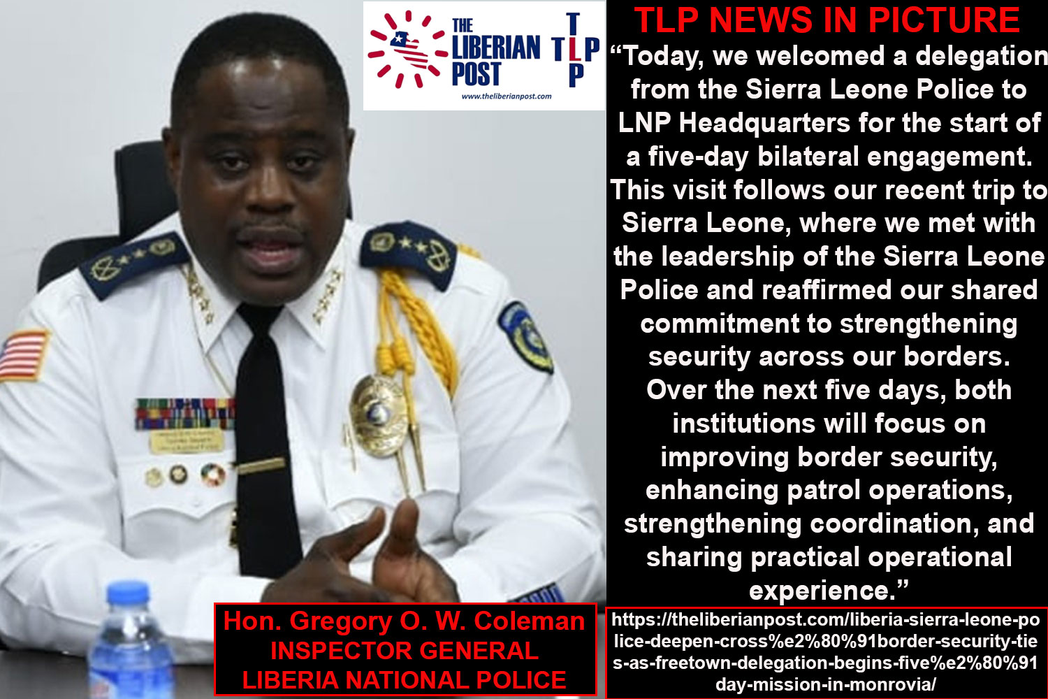 Liberia, Sierra Leone Police Deepen Cross‑Border Security Ties as ...