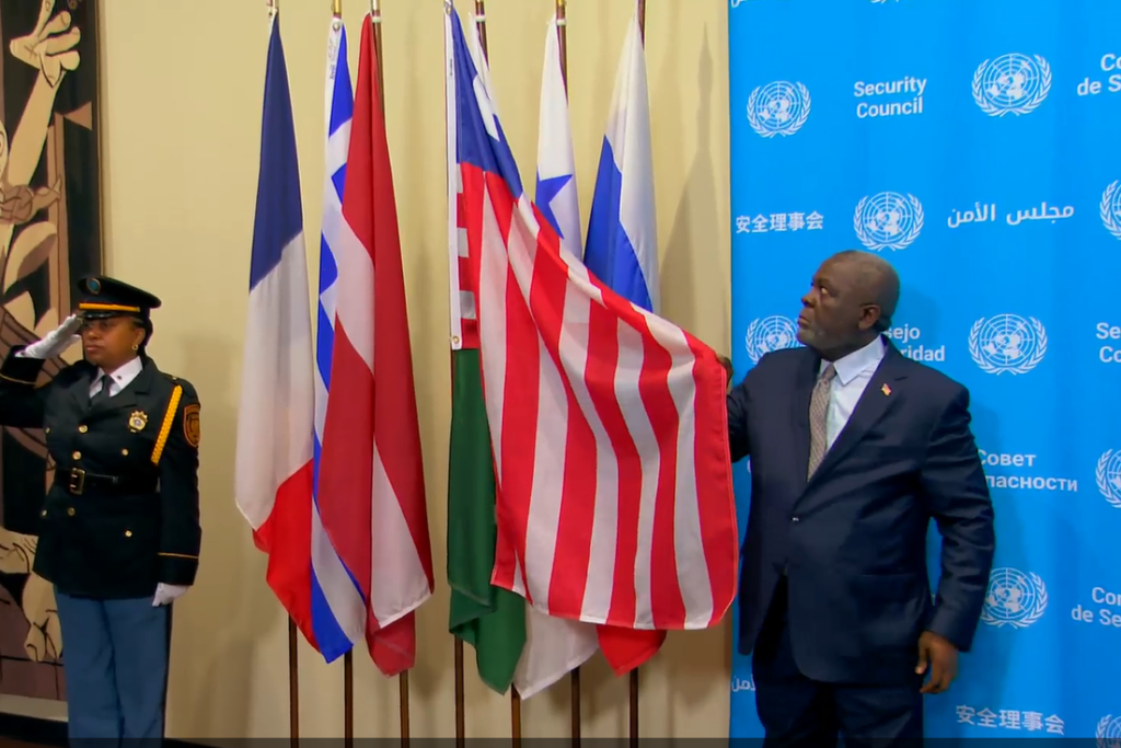 Liberia’s Flag Raised at UN Security Council as Nation Begins Historic ...